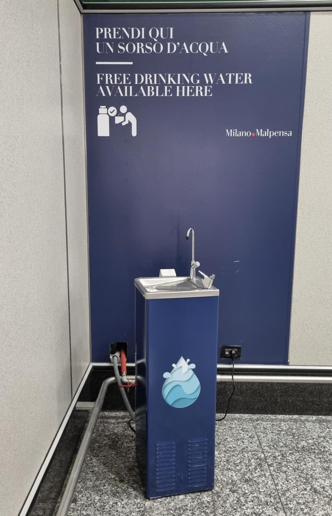 Free Water Refill Stations Are Spreading Across Italian Airports — Here ...